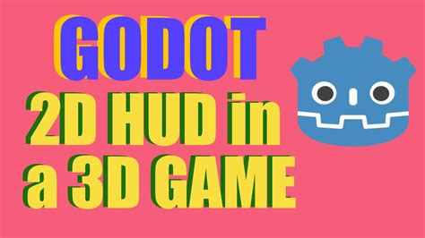 How To Add 2d Hud In 3d Games Godot Engine Yellow Hat Games