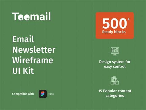 Toomail Email Newsletter Wireframe Masterbundles