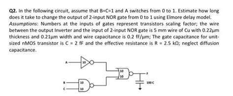 Solved Q In The Following Circuit Assume That B C And A Chegg Com