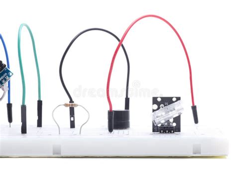Arduino Proyect In Protoboard Stock Photo Image Of Breadboard Design
