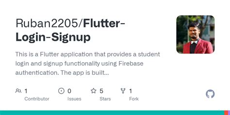 Github Ruban Flutter Login Signup This Is A Flutter Application That Provides A Student