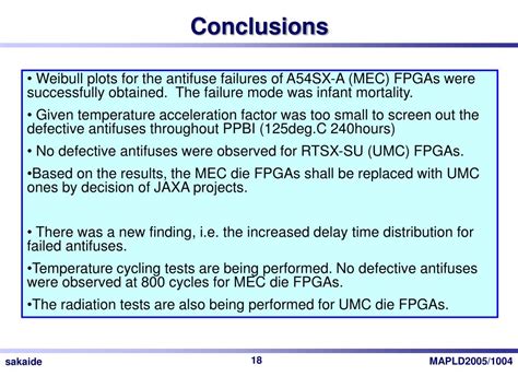 Ppt Evaluation Of Actel Fpga Products By Jaxa Powerpoint Presentation