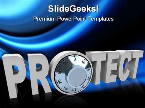 protect internet powerpoint template 1110