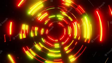 Premium Photo 3d Rendering Abstract Futuristic Motion Graphics High Tech Background