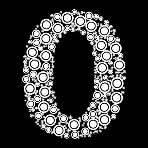 Premium Vector Number 0 Design With Round Geometric Shapes Premium Vector Number 0 Design With Round Geometric Shapes