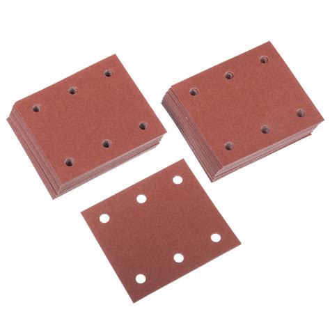 Schleifpapier Mit Klett 114 X 102 Mm 6 Löcher Körnung 240 50 Stück