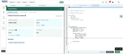 Geekstreak2024 Gfg160 Codingjourney Geeksforgeeks Day65