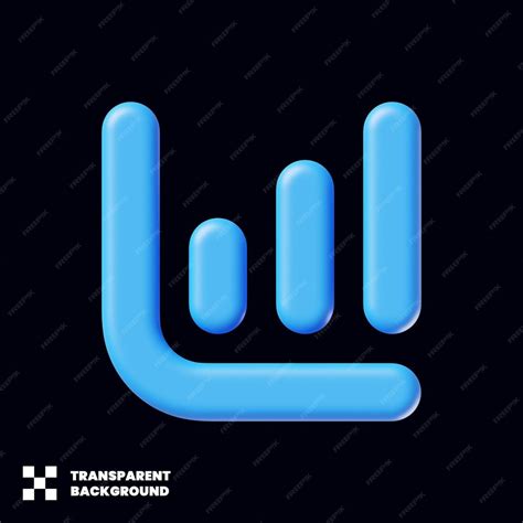Premium Psd Bar Chart Statistics Analysis Icon In 3d Render