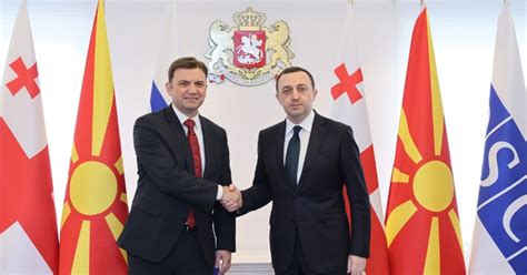 ირაკლი ღარიბაშვილი ჩრდილოეთ მაკედონიის საგარეო საქმეთა მინისტრს ბუიარ ოსმანის შეხვდა