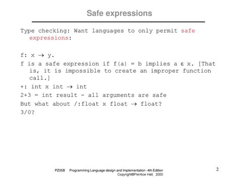 pz05b type equality programming language design and implementation