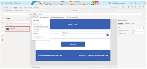 Populate A Default Value In SharePoint S Person Column Of Canvas App CRM Crate