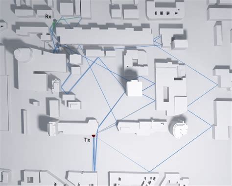 non line of sight situation in which a high number of reflections and