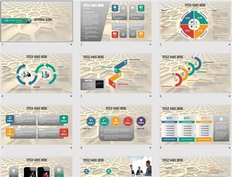 Dark Hexagons PowerPoint