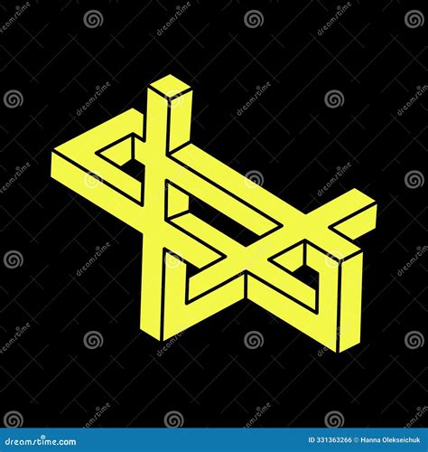 Escher Paradox Optical Illusion Object Sacred Geometric Figure Optical Art Impossible Shapes