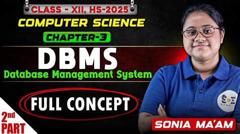 Dbms Class 12 Computer Science Chapter 3 Full Concept Part 2