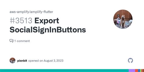 Export Socialsigninbuttons · Issue 3513 · Aws Amplifyamplify Flutter