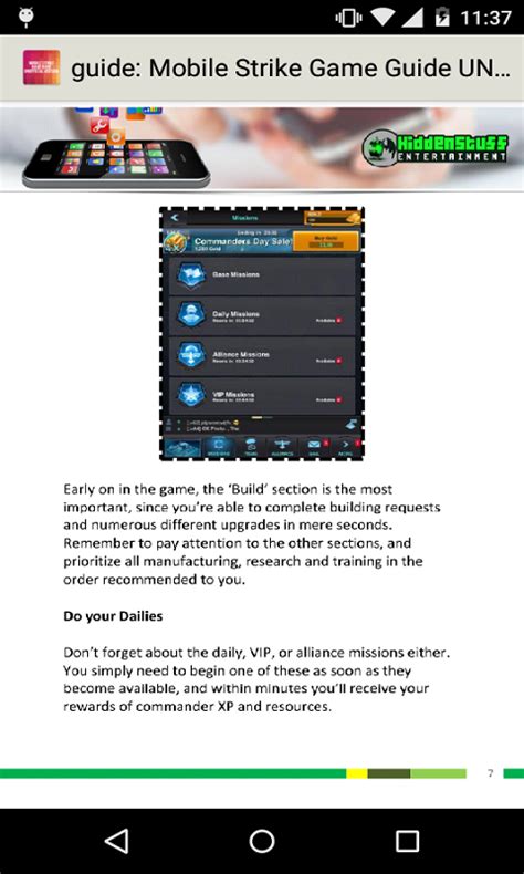 Guide For Mobile Strike Game App On Amazon Appstore