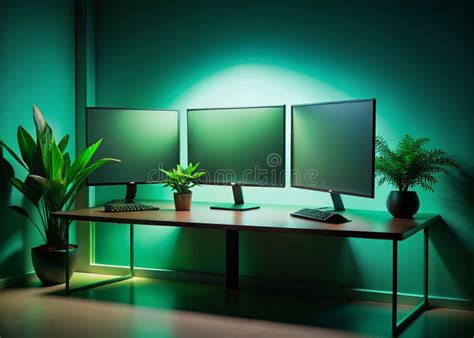 Streamline Your Workflow With A Modern Dark Mode Desk Setup Featuring
