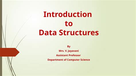 Data Structures Primitives And Non Primitives Pptx