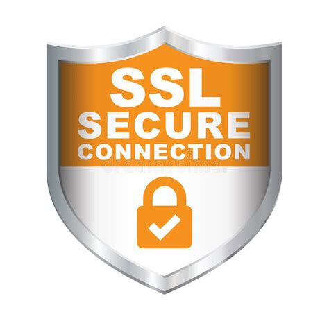 Ssl Secure Connection Badge Stock Illustration Illustration Of Symbol Check 115075414