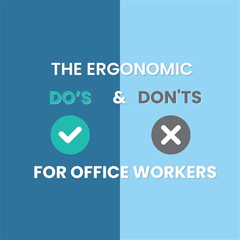 The Ergonomic Dos And Donts For Office Workers Alter Ergo