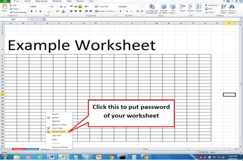 Click Protect Sheet Microsoft Excel Microsoft Office Need To Know Worksheets Basic Ads