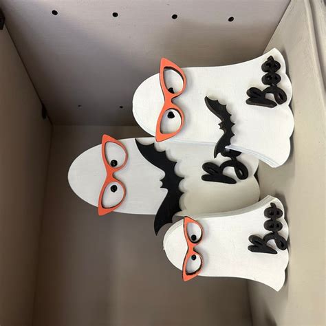 Nerdy Ghost Svg File Laser Cut File Glowforge Halloween Nerdy Ghost Boo Halloween