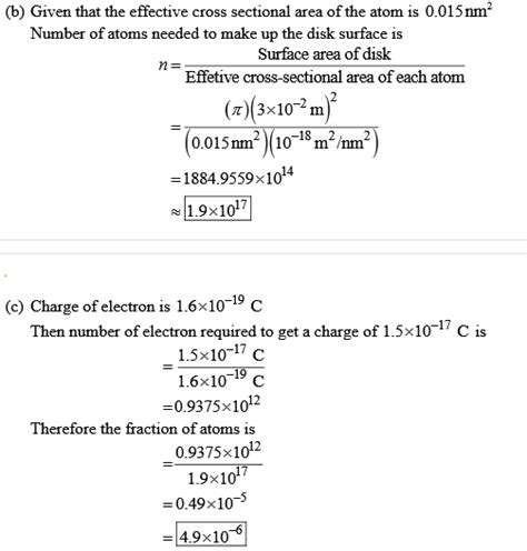 Solved A What Total Excess Charge Q Must The Disk In A What Total Answer