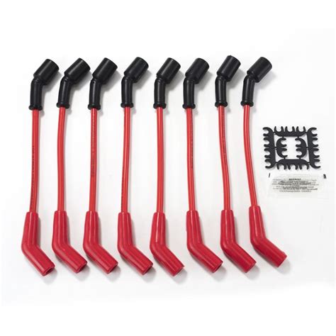 Top Street Performance 85mm Universal Ls Red Ignition Wires With 135
