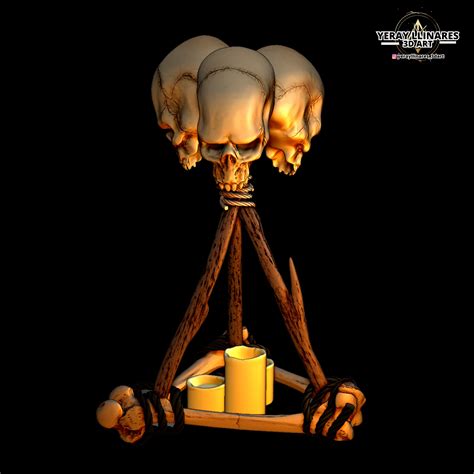 Totem Dead By Deadlight DBD Real Size With Lights STL File For Cults