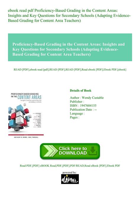 Ebook Read Pdf Proficiency Based Grading In The Content Areas Insights And Key Questions For