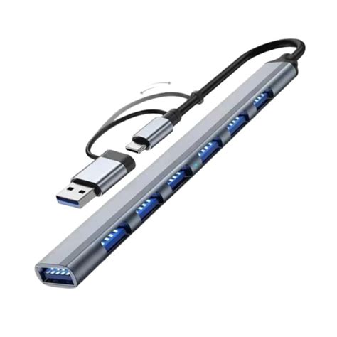 7 Ports Type C And Usb30 High Speed Data Transmission Usb Hub 7