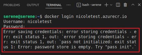 Fail To Execute Docker Login With An Error On Linux · Issue 3513