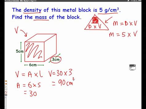 Density Mass Volume Triangle