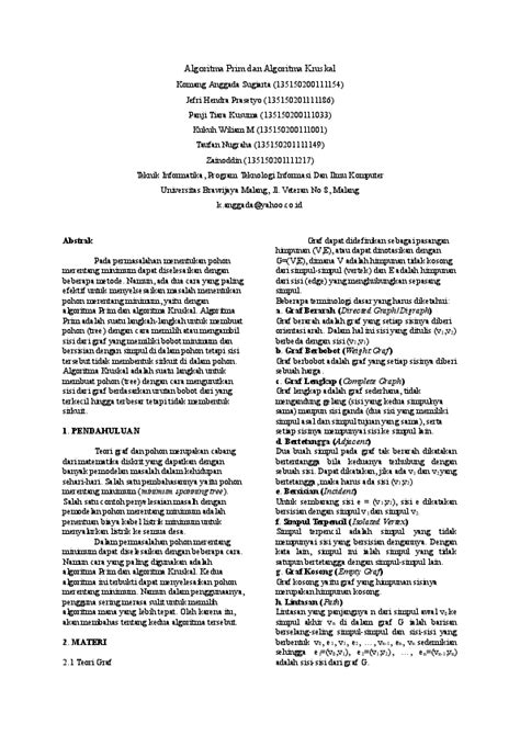 Doc Algoritma Prim Dan Algoritma Kruskal