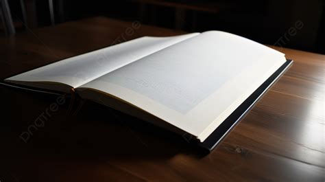 어두운 배경에 흰색 표지가 있는 열린 책 빈 페이지가 열린 그림책 고화질 사진 사진 목재 배경 일러스트 및 사진 무료 다운로드 Pngtree