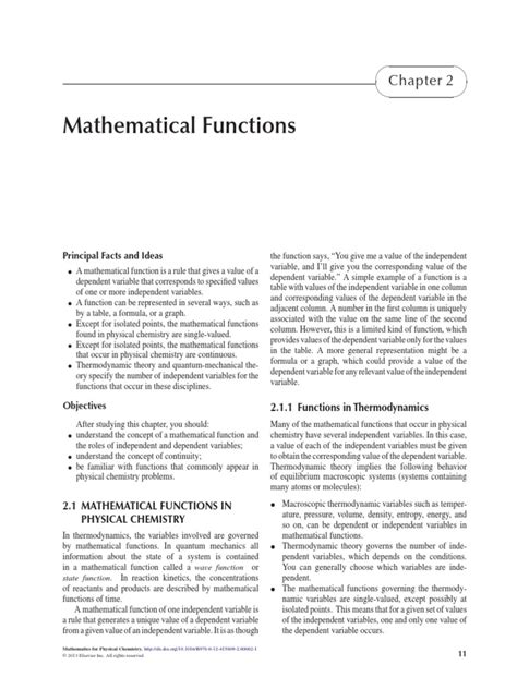 Fungsi From Mathematics For Physical Chemistry Elsevier 2013 Mortimer