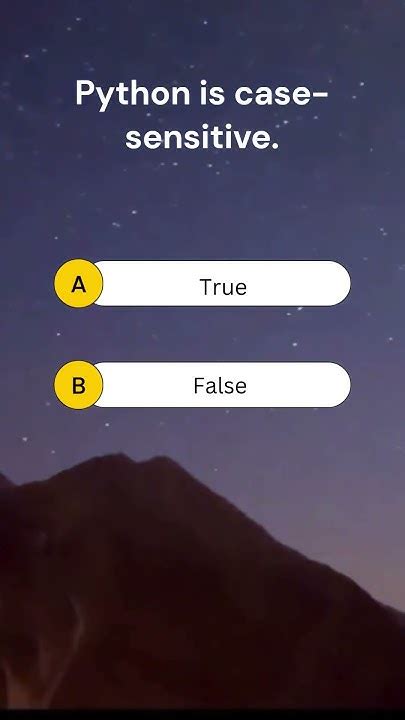 Python Quiz Beat Aipythonquiz Trueorfalse Pythonknowledge Youtube