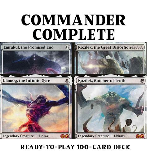 Eldrazi Ultimate Colorless Tribal Four Legendary Commanders Emrakul Ko Commandercomplete