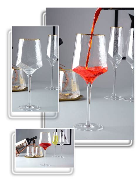 Golden Edge Wine Glass Wedding Glasses Champagne F Grandado
