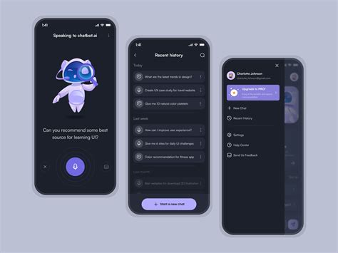 Ai Chatbot App Ui By Ava Fami On Dribbble