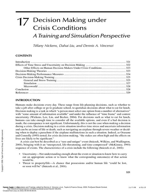 Chap 17 Pdf Decision Making Decision Theory