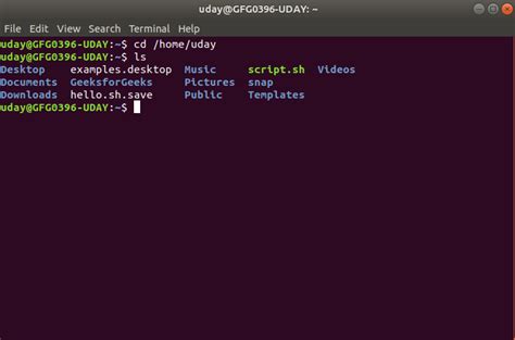 How To Run A Shell Script In Linux Geeksforgeeks