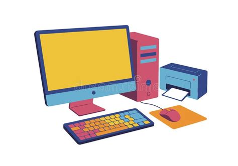 computer pictures clip art stock image illustration of printer