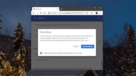 How To Reset Chrome Settings To Default