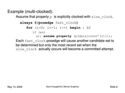 PPT SV SC Assertions Meeting Procedural Concurrent Assertions PowerPoint Presentation ID