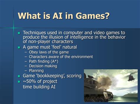 Ppt Artificial Intelligence In Games Powerpoint Presentation Free