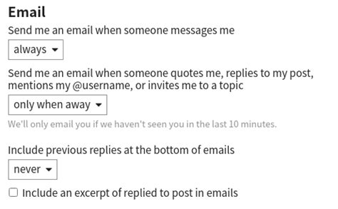Email Preferences Configuration Ignored Meta Talk TW