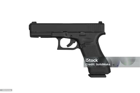 공기 총 공기 소프트 스포츠 및 엔터테인먼트를위한 현대 공압 무기 더미 진짜 권총의 사본 흰색 배경에서 격리합니다 검은색에 대한 스톡 사진 및 기타 이미지 Istock