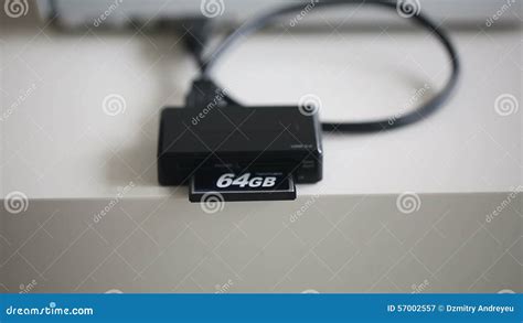 Hand Inserting Compact Flash Gb In Memory Card Reader Stock Video Video Of Laptop Jack